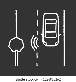 Autonomous Cars On Road Glyph Icon Stock Vector (Royalty Free) 1221816454