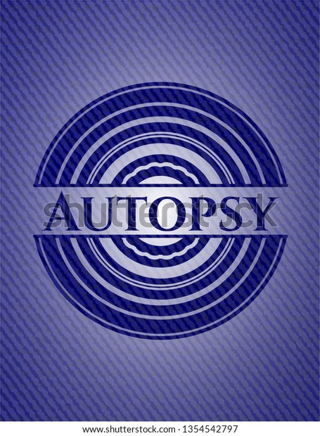 Autopsy Jean Texture Stock Vector (Royalty Free) 1354542797 | Shutterstock
