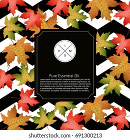 Autumn Leaf Label Design Stock Vector (Royalty Free) 691300213 ...