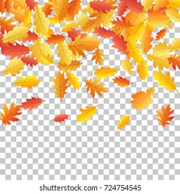 Autumn Leaves Falling Down Vector Illustration Stock Vector (Royalty ...