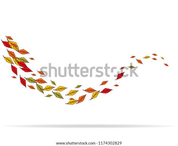 Autumn Leaves Frame Banner Natural Design Stock Vector (Royalty Free ...
