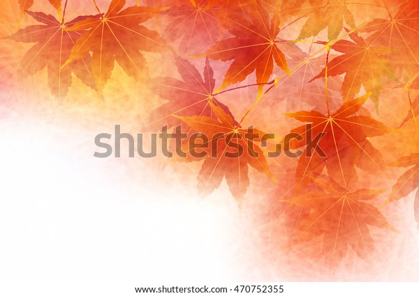 Autumn Leaves Autumn Landscape Background Stock Vector (Royalty Free ...