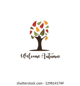 Autumn Logo Design Stock Vector (Royalty Free) 1298141749 | Shutterstock