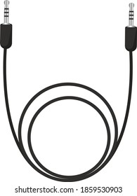 Aux Cable Illustration Vector On White Stock Vector (Royalty Free ...