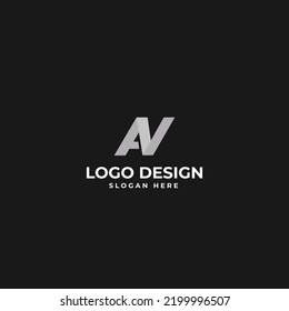 Av Letter Abstract Logo Design Vector Stock Vector (Royalty Free ...