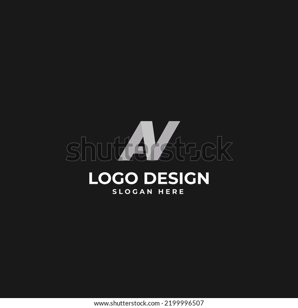 Av Letter Abstract Logo Design Vector Stock Vector (Royalty Free ...