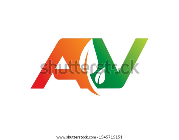 Av Letter Logo Symbol Template Design Stock Vector (Royalty Free ...