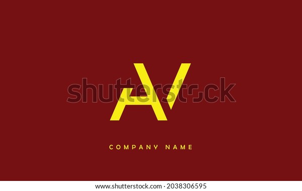 Av Va Alphabets Letters Logo Monogram Stock Vector (Royalty Free ...