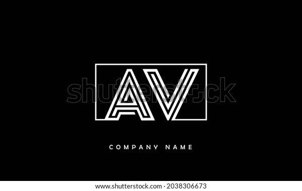 Av Va Alphabets Letters Logo Monogram Stock Vector (Royalty Free ...