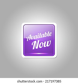 Available Now Glossy Shiny Rounded Corner Stock Vector (Royalty Free ...