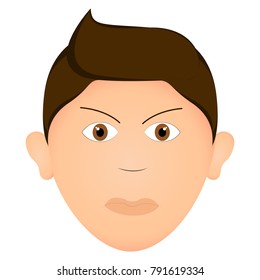 Avatar Angry Man Vector Illustration Stock Vector (Royalty Free ...