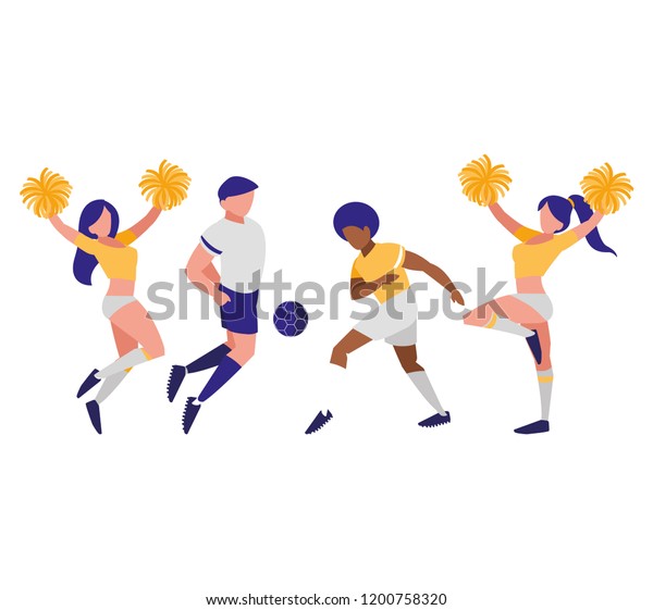 Avatar Cheerleader Design Stock Vector (Royalty Free) 1200758320 ...