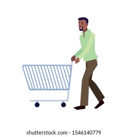 Avatar Man Shopping Design Commerce Market Stock Vector (Royalty Free ...