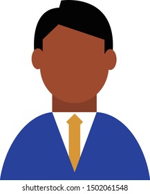 Avatar Office Worker Man Vector Illustration Stock Vector (Royalty Free ...