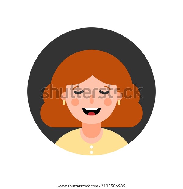 Avatar Portrait Profile Picture Redhaired Woman Stock Vector (Royalty ...