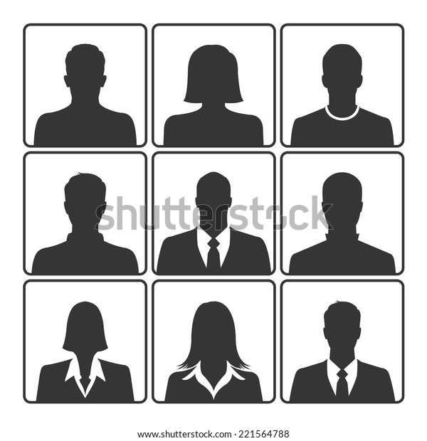 Avatar Profile Picture Icon Set On: เวกเตอร์สต็อก (ปลอดค่าลิขสิทธิ์ ...