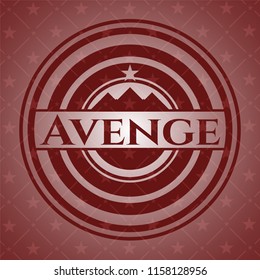 Avenge Realistic Red Emblem Stock Vector (Royalty Free) 1158128956 ...