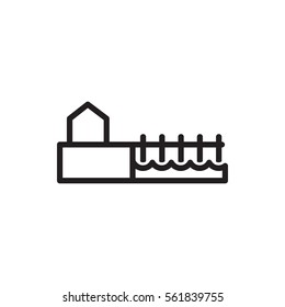 Avenue Icon Illustration Isolated Vector Sign Stock Vector (Royalty ...