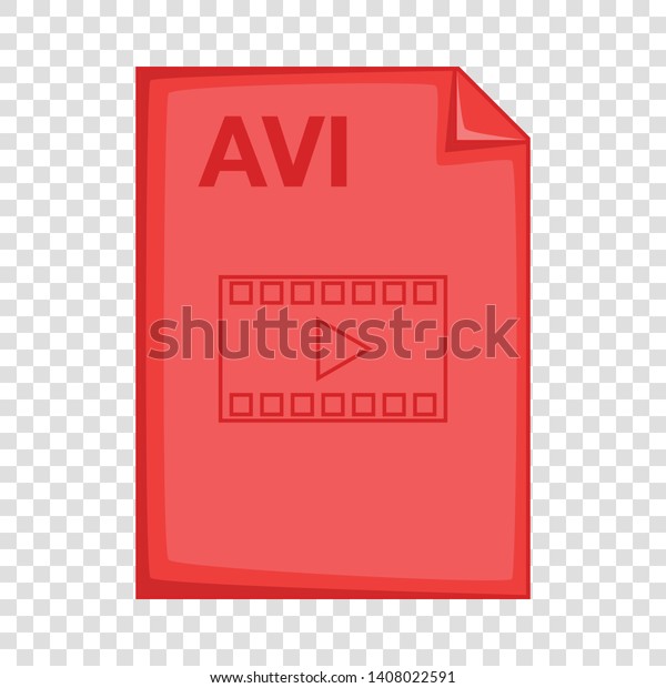Avi File Icon Cartoon Illustration Avi Stock Vector (Royalty Free ...