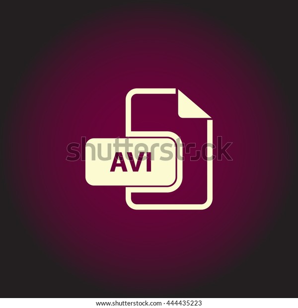 Avi Video File Extension White Vector Stock Vector (Royalty Free ...