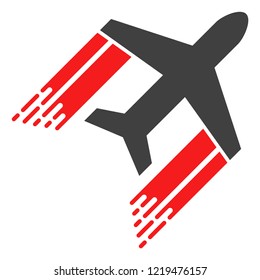Aviation Icon Fast Speed Effect Red Stock Vector (Royalty Free ...