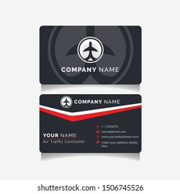 Aviation Name Card Template Vector Pilot Stock Vector (Royalty Free ...