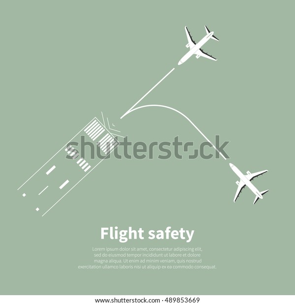 Aviation Safety Infographic Scene 2 Vector Stock Vector (Royalty Free ...