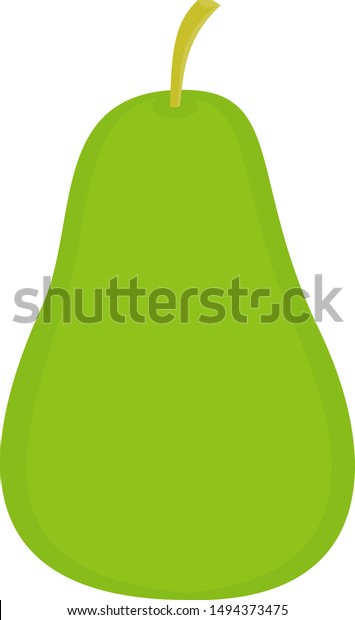 Avocado Fruit Cartoon Illustration 2d Design Stock Vector (Royalty Free ...