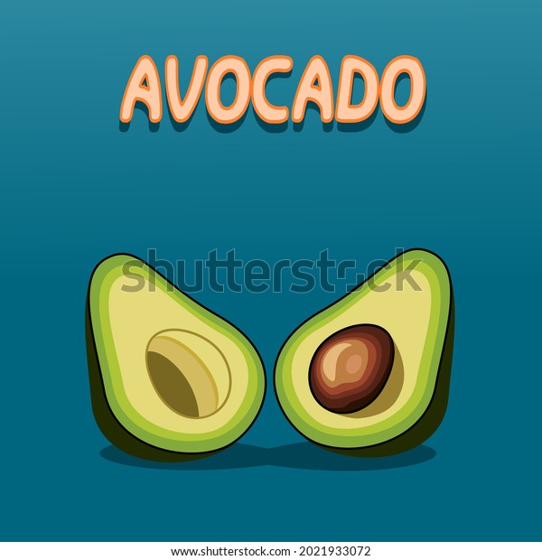 Avocado Label Advertising Vector Stock Vector (Royalty Free) 2021933072 ...