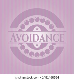Avoidance Pink Emblem Retro Vector Illustration Stock Vector (Royalty ...