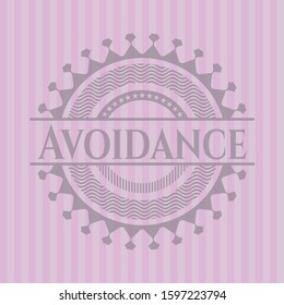 Avoidance Vintage Pink Emblem Vector Illustration Stock Vector (Royalty ...