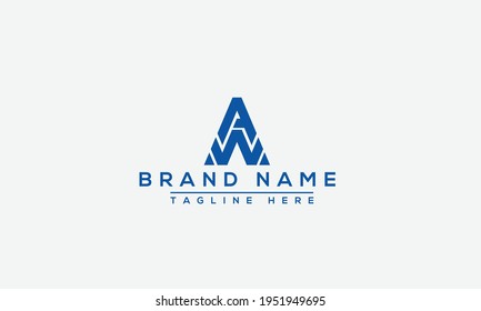 Aw Logo Design Template Vector Graphic Stock Vector (Royalty Free ...