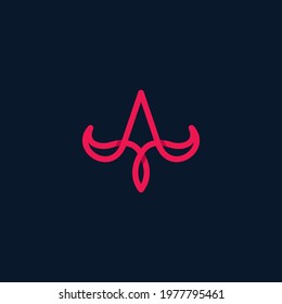 Aw Logo Symbol Suitable All Brand Stock Vector (Royalty Free ...