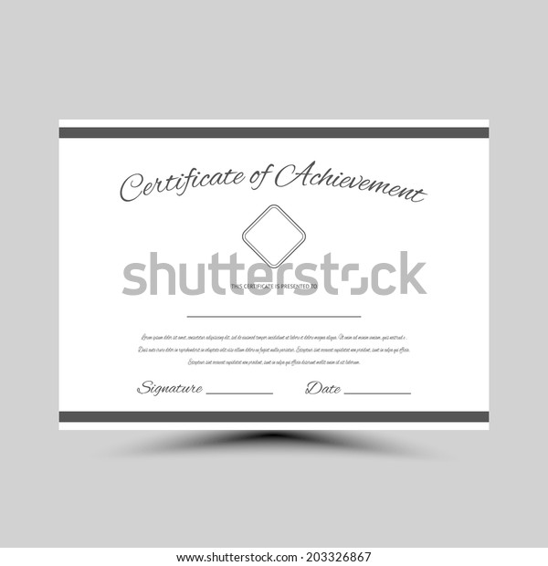 Award Achievement Design Template Stock Vector (Royalty Free) 203326867 ...