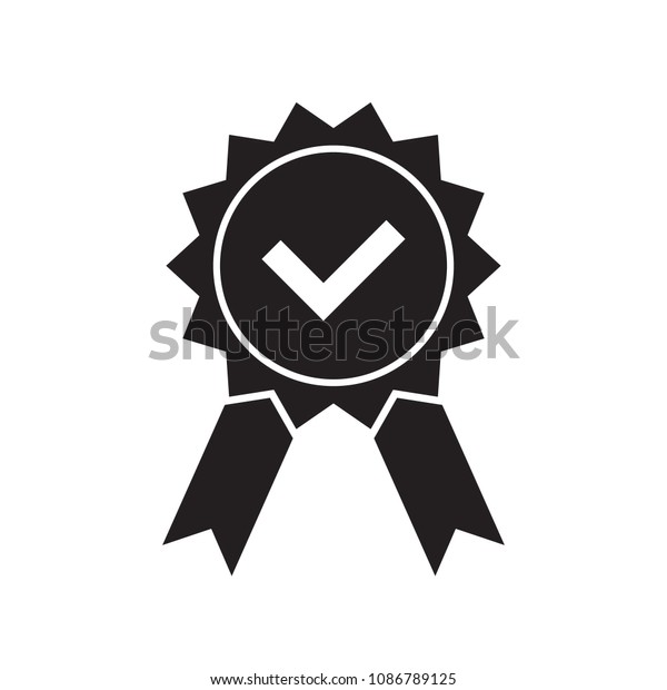 Award Check Mark Icon Best Choice Stock Vector (Royalty Free ...