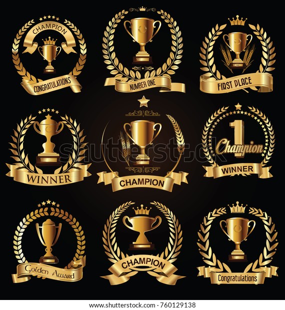 Award Design Badges Labels Collection Stock Vector (Royalty Free ...