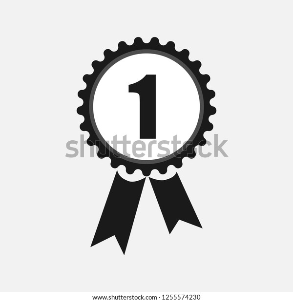 Award Icon Number One Stock Vector (Royalty Free) 1255574230 | Shutterstock