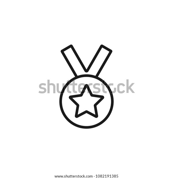 Award Icon Outline Stock Vector (Royalty Free) 1082191385 | Shutterstock
