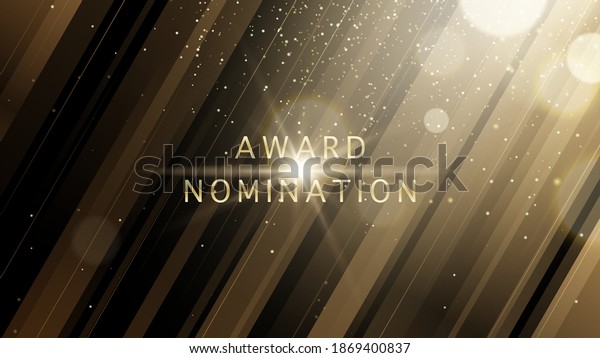 Award Nomination Ceremony Luxury Background Golden Stock Vector ...