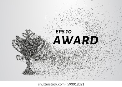 Award Particles Award Consists Circles Points Stock Vector (Royalty ...