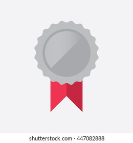 Award Red Ribbon Icon Vector Stock Vector (Royalty Free) 447082888 ...