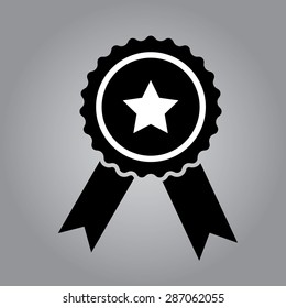 Award Ribbon Icon Stock Vector (Royalty Free) 287062055