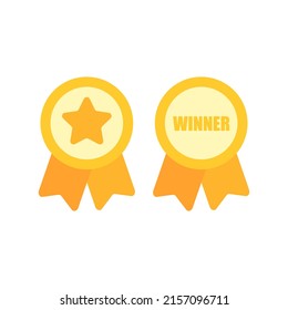 Award Winner Badge Star Vector Icons Stock Vector (Royalty Free ...
