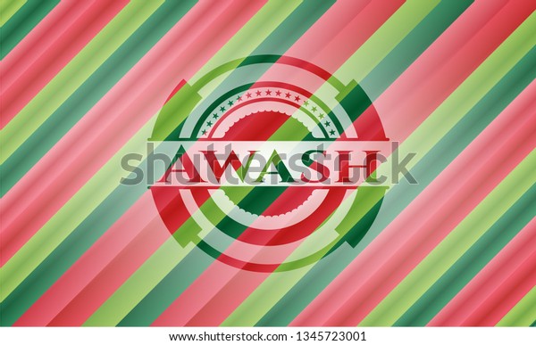 Awash Christmas Emblem Background Stock Vector (Royalty Free ...