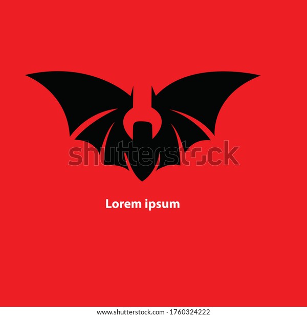 Awesome Bat Logo Vector Premium Stock Vector (Royalty Free) 1760324222 ...