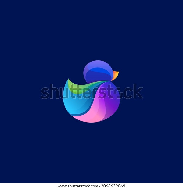 Awesome Duck Premium Logo Vector Stock Vector (Royalty Free) 2066639069 ...