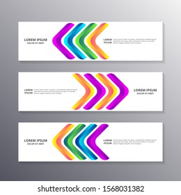 Awesome Gradient Banner Template Business Layout Stock Vector (Royalty ...