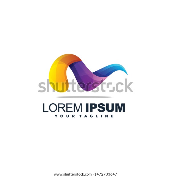 Awesome Letter M Logo Design Stock Vector (Royalty Free) 1472703647 ...