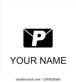 Awesome Mail P Logo Your Company Stock Vector (Royalty Free) 1595828365 ...