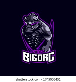 Awesome Mascot Logo Orc Team Esport Stock Vector (Royalty Free ...